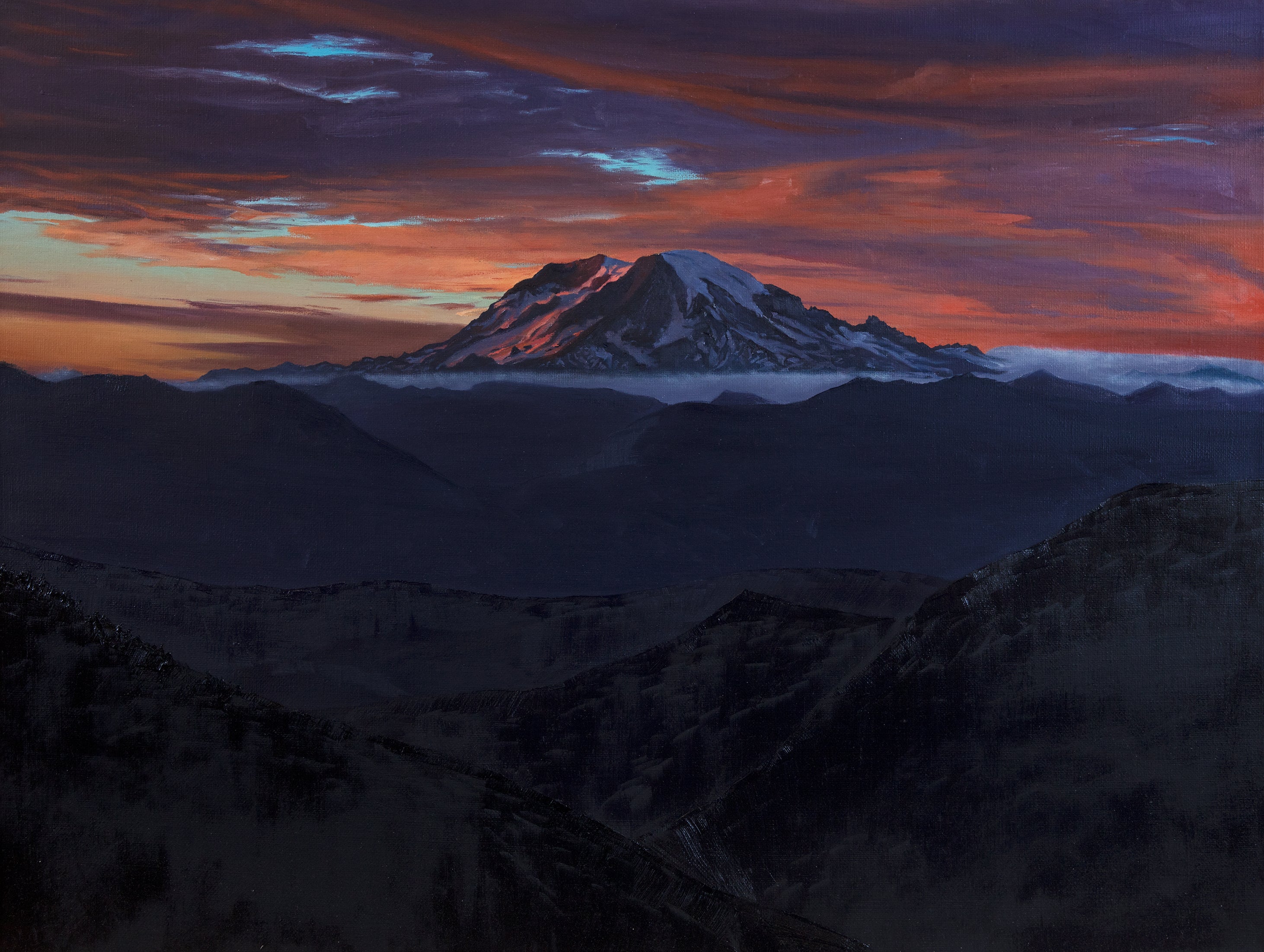 Mount Rainier Sunset – Matthew Boucher Art, LLC